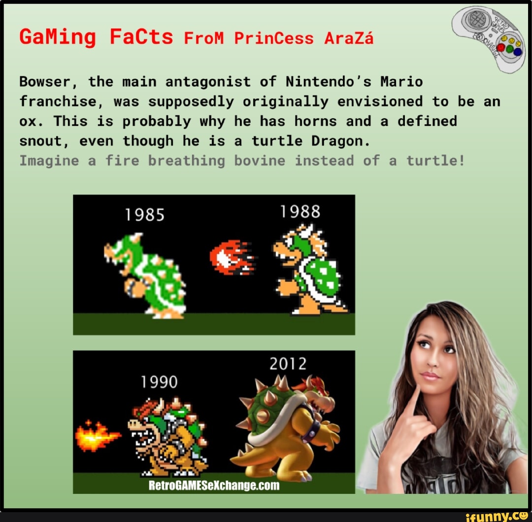 GaMing FaCts From PrinCess Araza Bowser, the main antagonist of ...