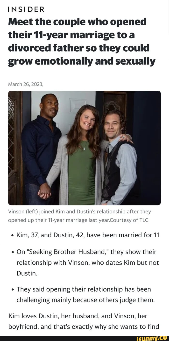 INSIDER Meet the couple who opened their 11-year marriage toa divorced ...