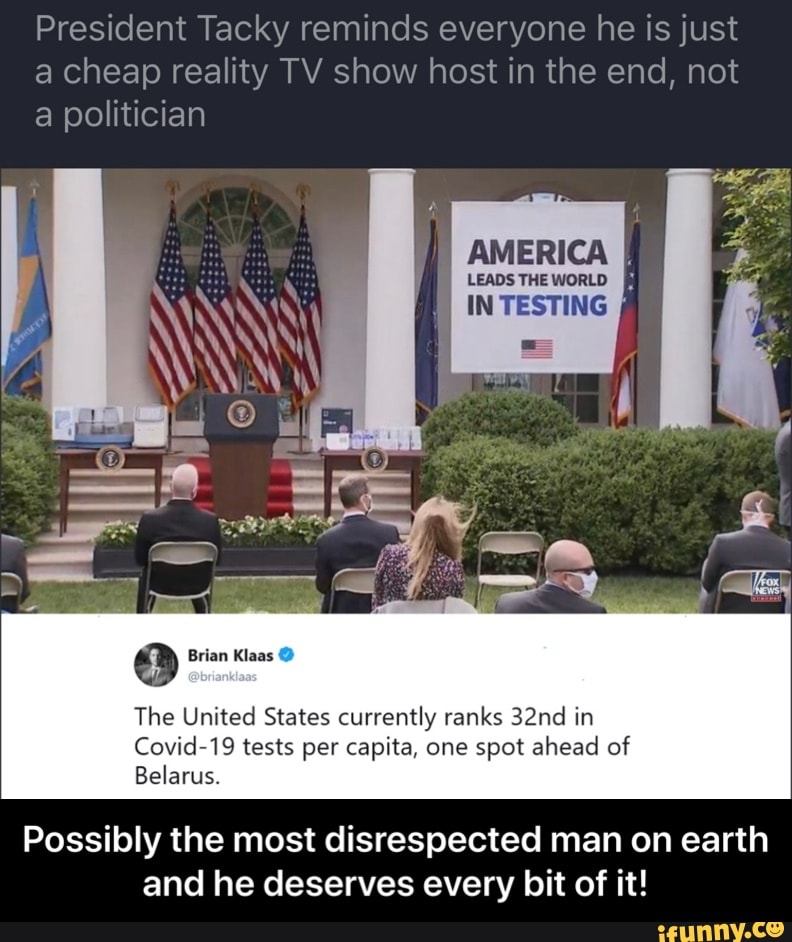 President Tacky reminds everyone he is just a cheap reality TV show ...