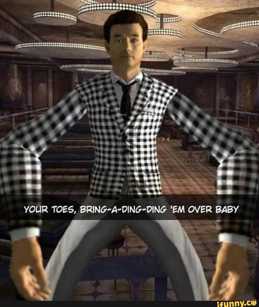 YOUR TOES, BRING-A-DING-DING 'EM OVER BABY - iFunny