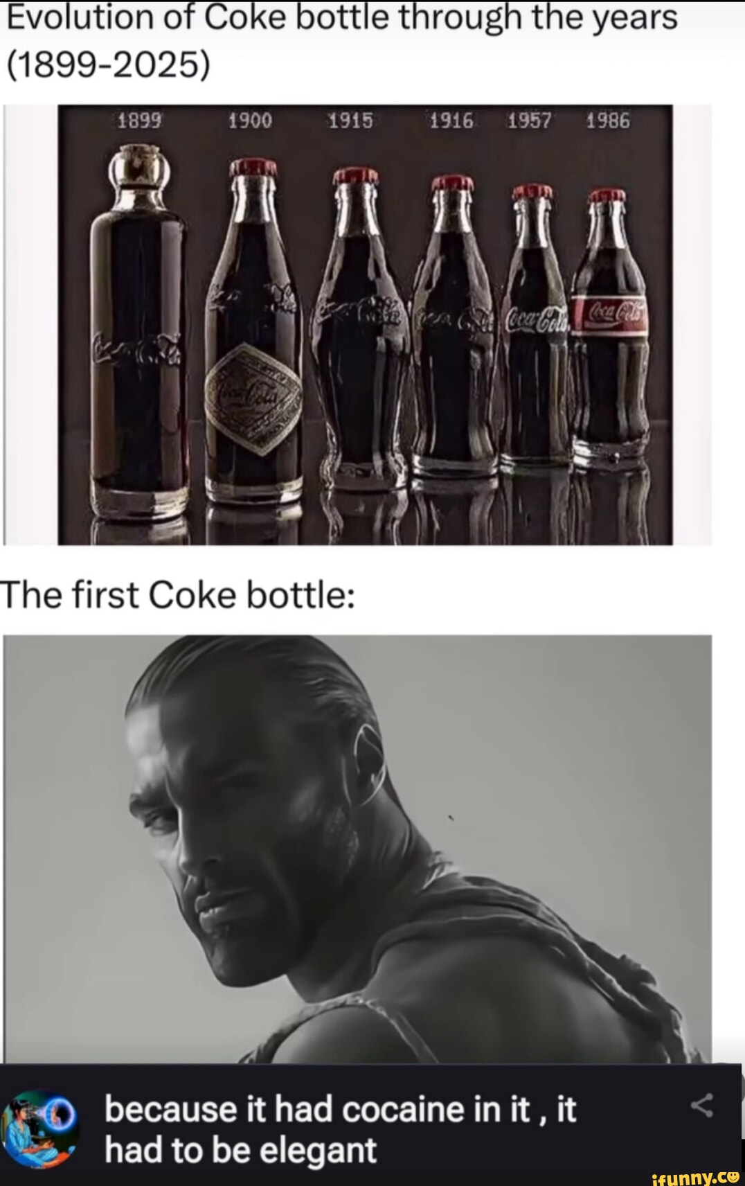 Evolution of Coke bottle through the years (1899-2025) 1900 1915 1916 ...