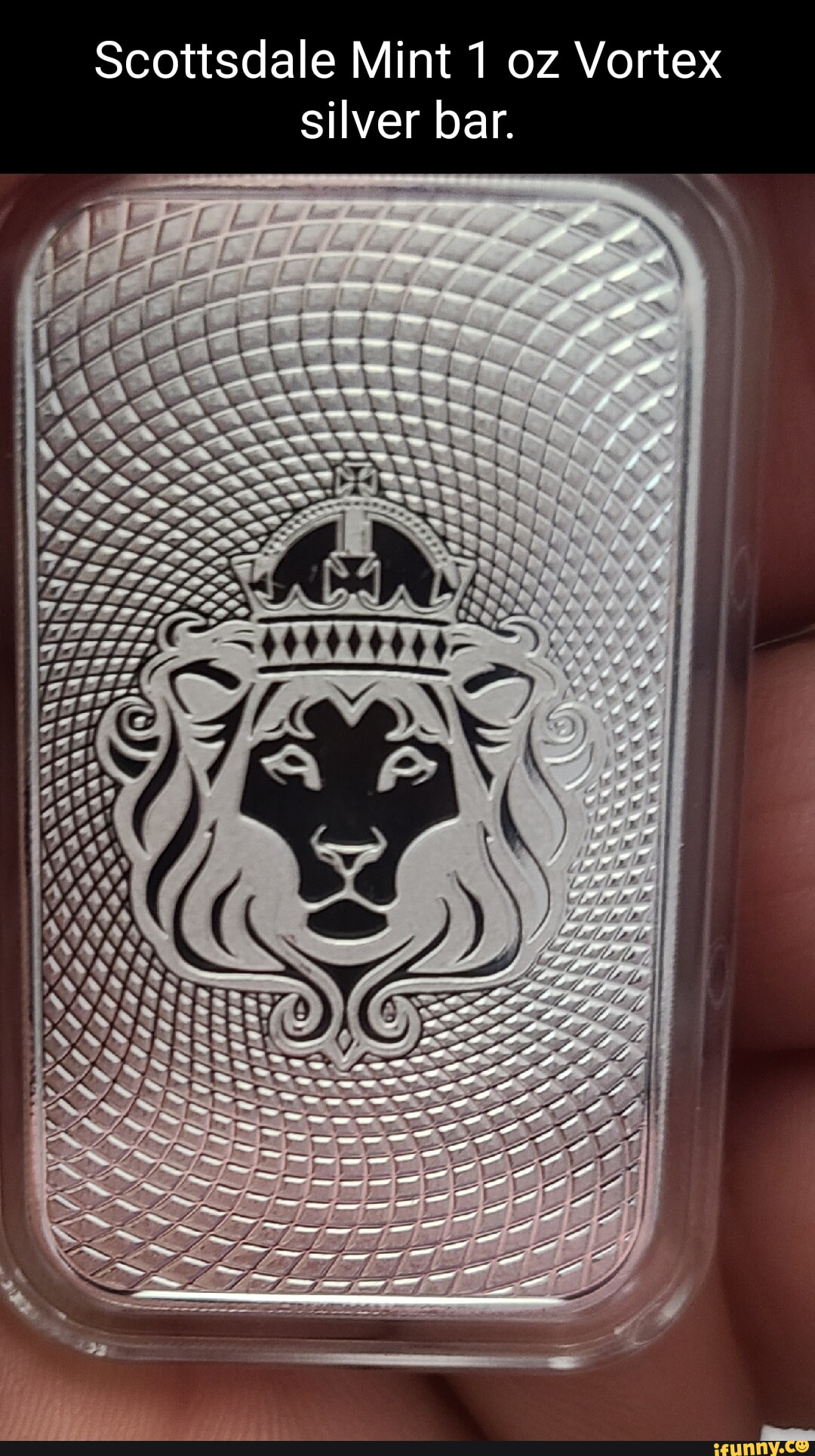 Scottsdale Mint 1 oz Vortex silver bar. of - iFunny