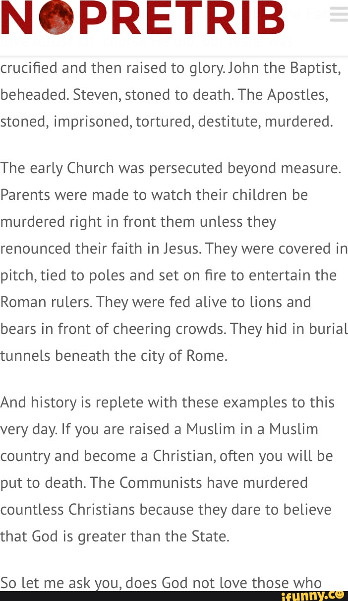 NOPRETRIB crucified and then raised to glory. John the Baptist ...