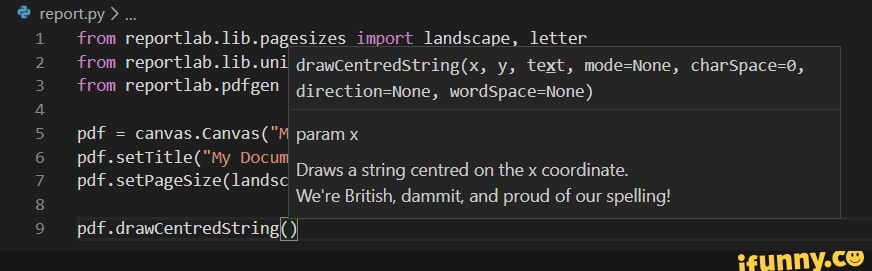 Reportpy 1 From Reportlab1ibpagesizes Import Landscape Letter From Reportlablibuni Y Text 