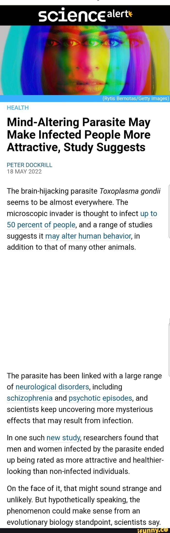 (Rytis Images) HEALTH Mind-Altering Parasite May Make Infected People ...