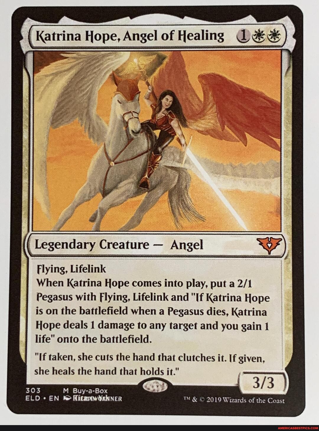 Katrina Hope, Angel of Healing Legendary Creature Angel Flying ...