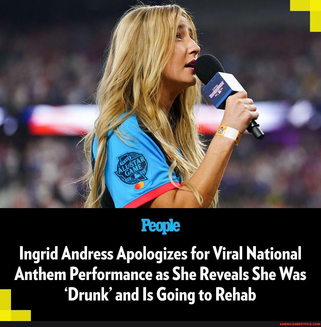 Ingrid Andress broke her silence Tuesday after her national anthem ...