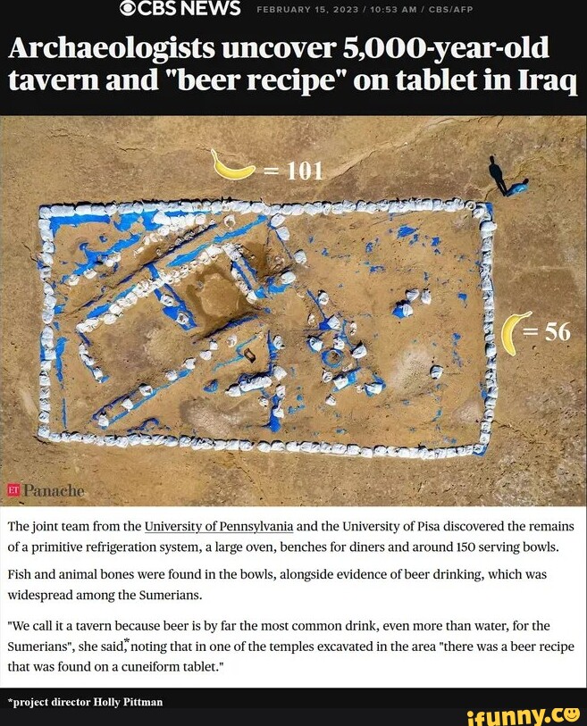 CBS NEWS Archaeologists uncover 5,000-year-old tavern and "beer recipe ...