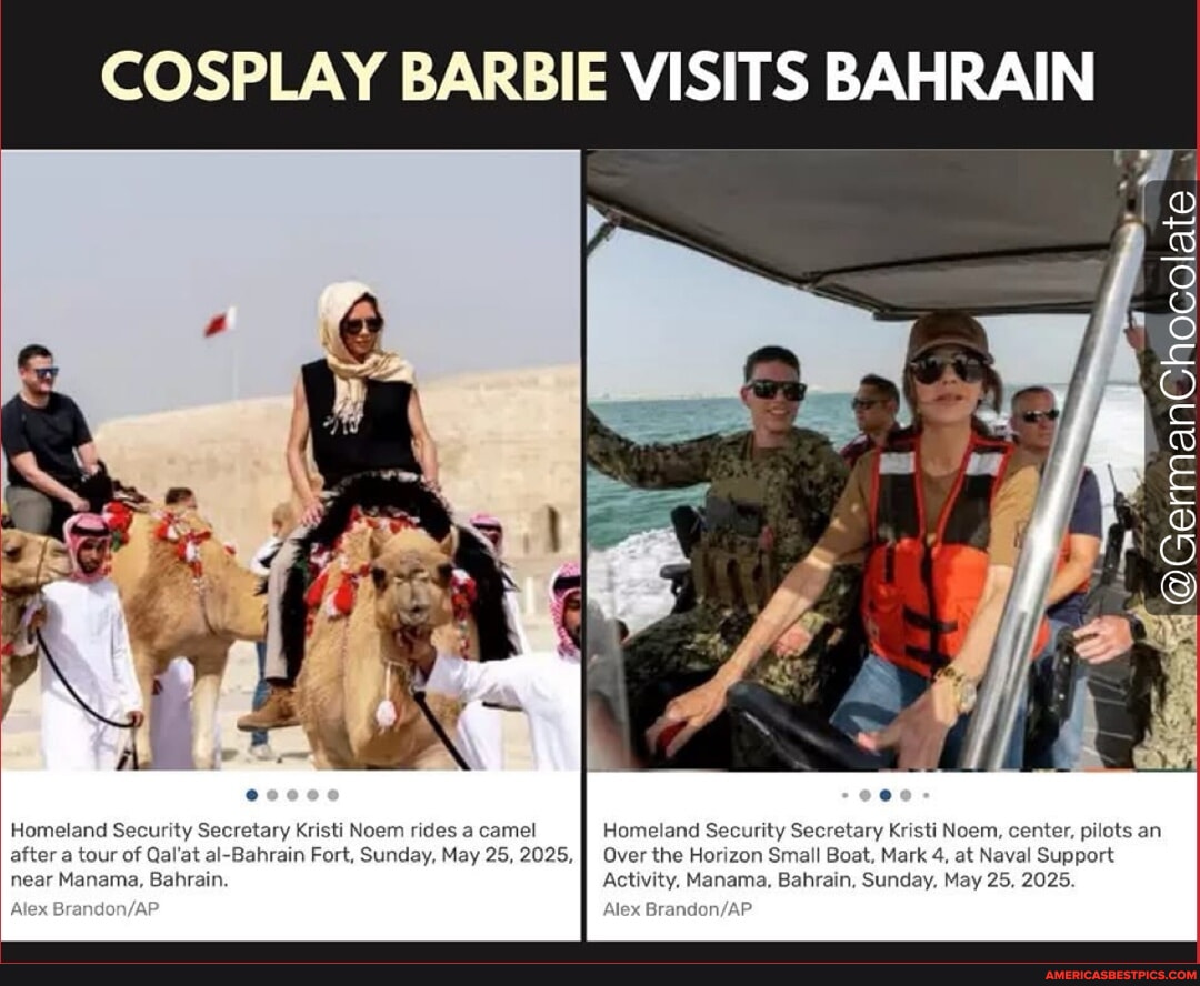 COSPLAY BARBIE VISITS BAHRAIN @GermanChocolate Homeland Security ...