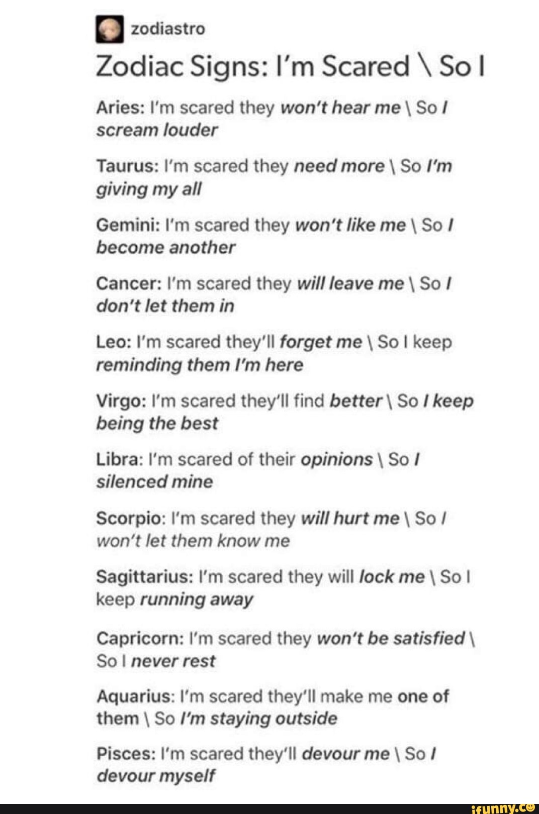 Scream zodiac signs - Horoscopeaz.com