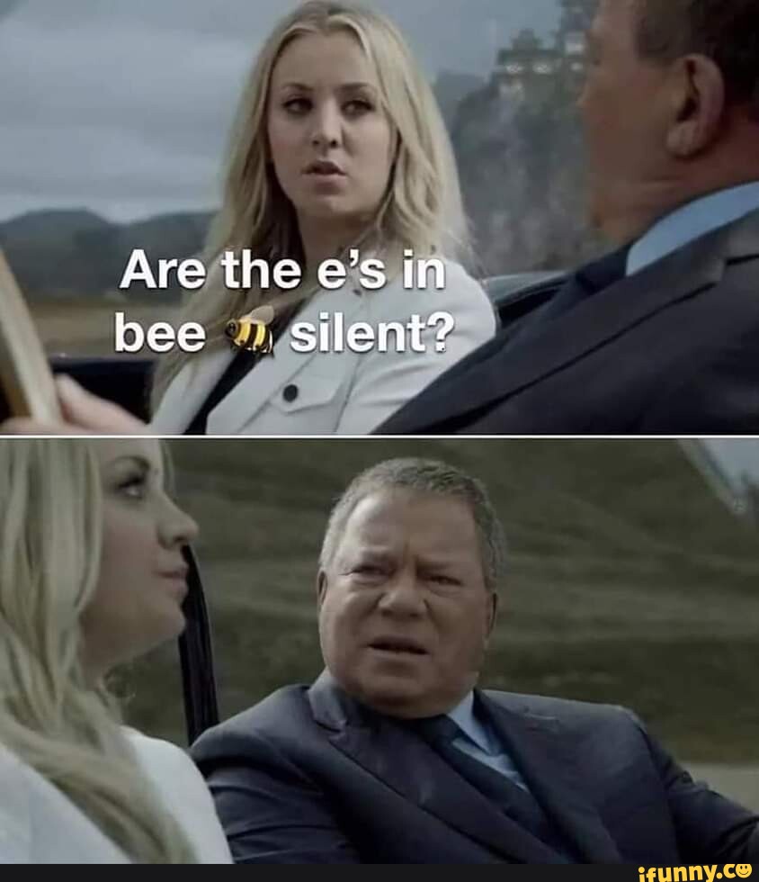 Are the e's In bee silent? - iFunny