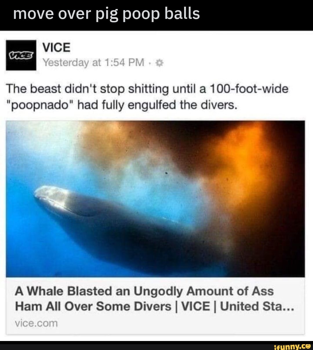 Move over pig poop balls The beast didn't stop shitting until a 100 ...