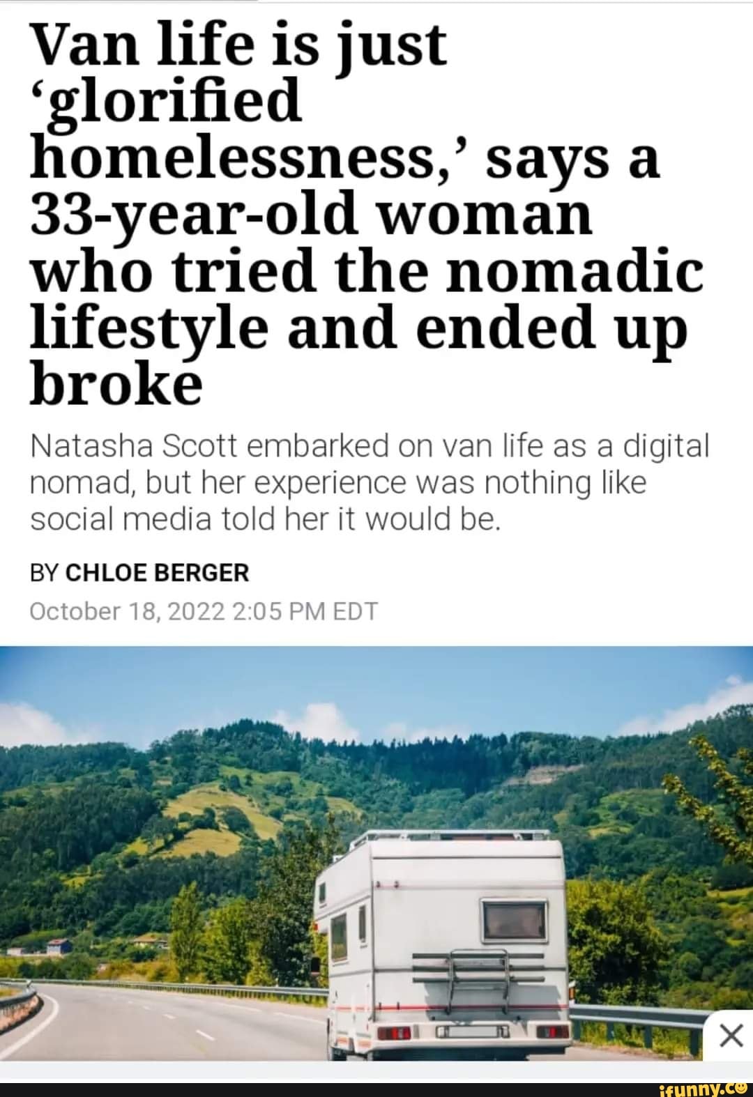 Vanlife memes. Best Collection of funny Vanlife pictures on iFunny
