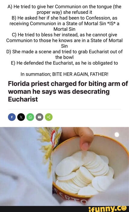 Communion memes. Best Collection of funny Communion pictures on iFunny