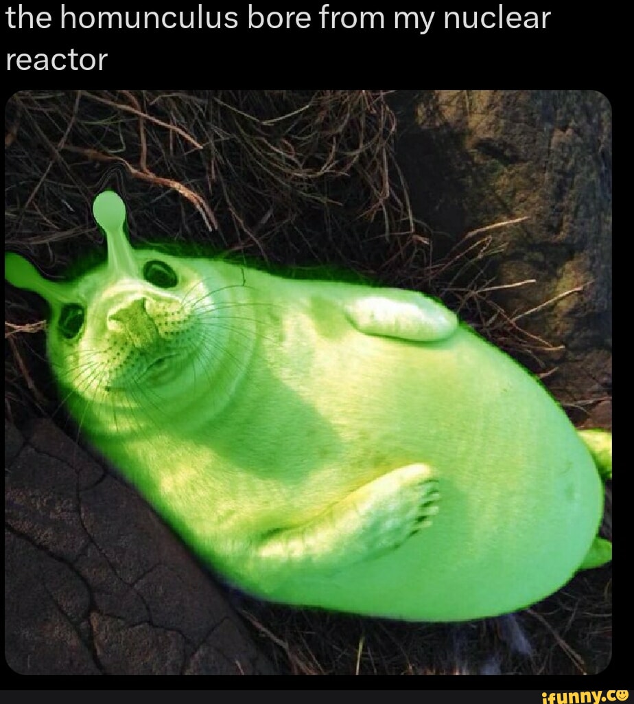 The homunculus bore from my nuclear reactor - iFunny