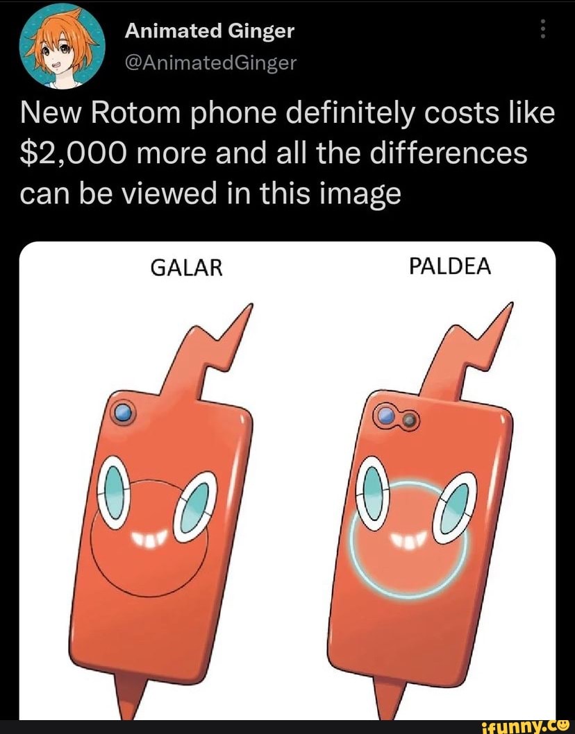 Animated Ginger AnimatedGinger New Rotom phone definitely costs like ...