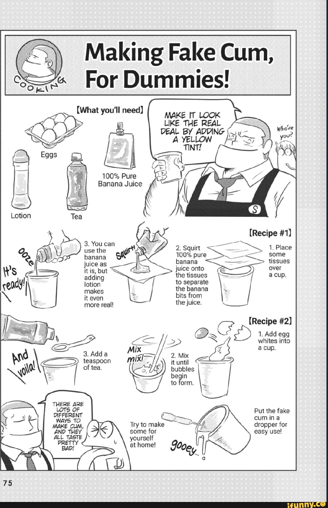 Making Fake Cum, For Dummies! (What you'll 100% Pure Banana Juice ...