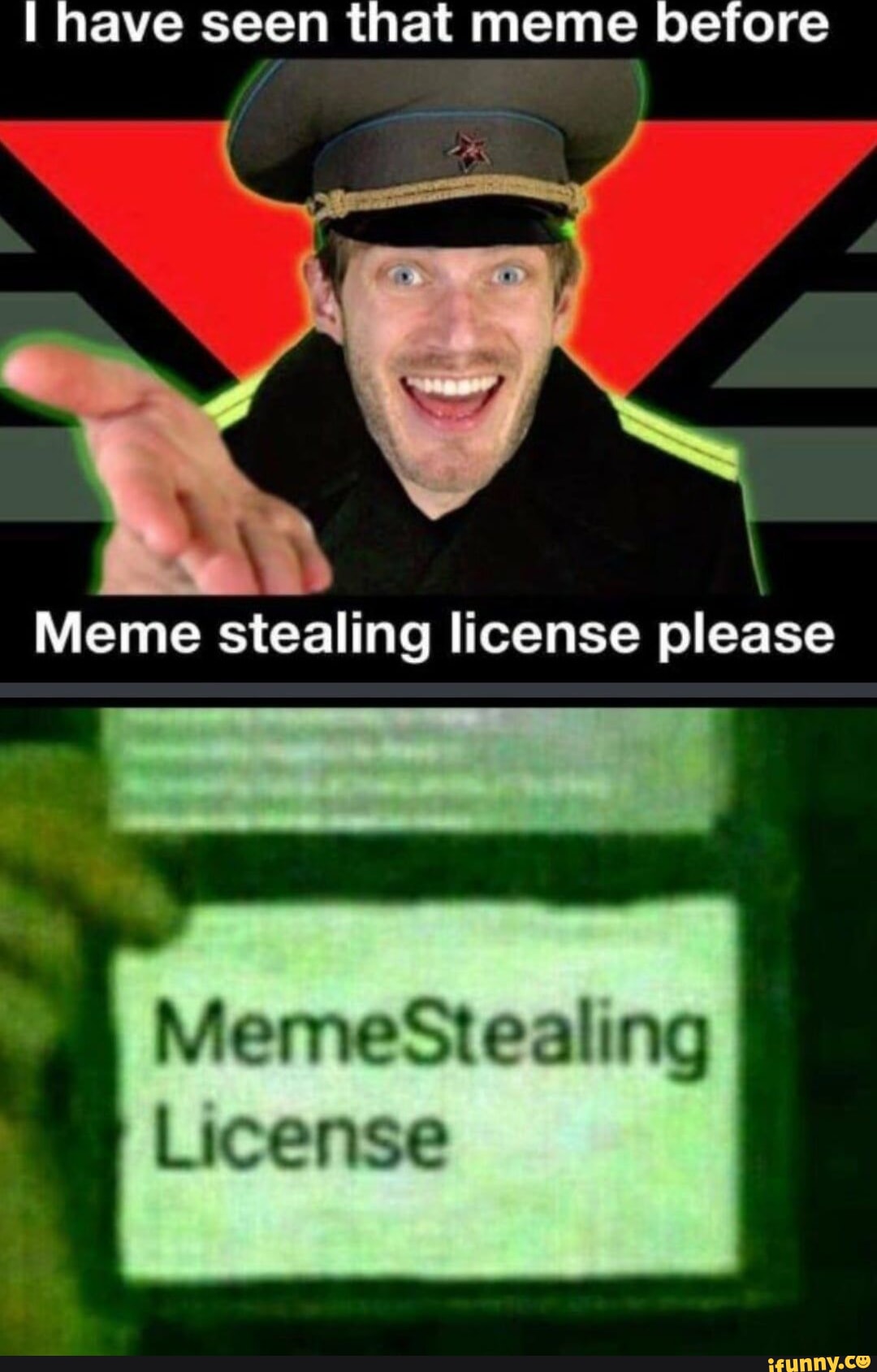 Have seen that meme before Meme stealing license please MemeStealing ...