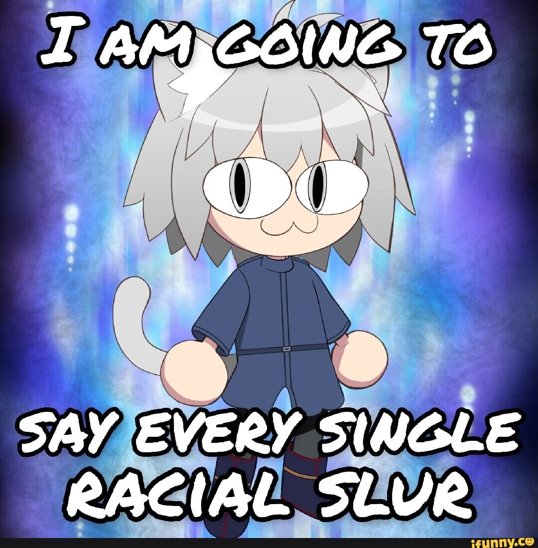 Angyeoine TO SAY EVERY SINGLE RACIAL SLUR - iFunny