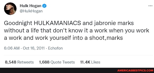 10 years since this classic - Hulk Hogan @ @HulkHogan Goodnight ...