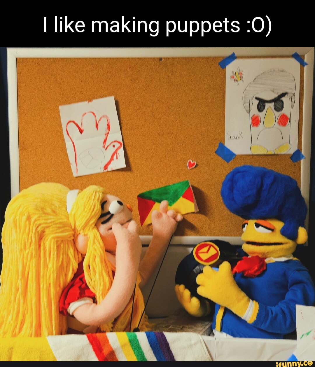 I like making puppets :O) - iFunny