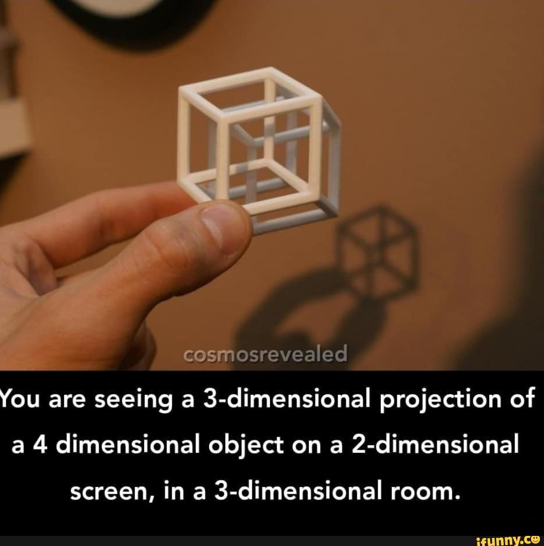 Cosmosrevealed You are seeing a 3-dimensional projection of a 4 ...