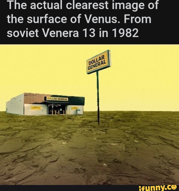 The actual clearest image of the surface of Venus. From soviet Venera ...