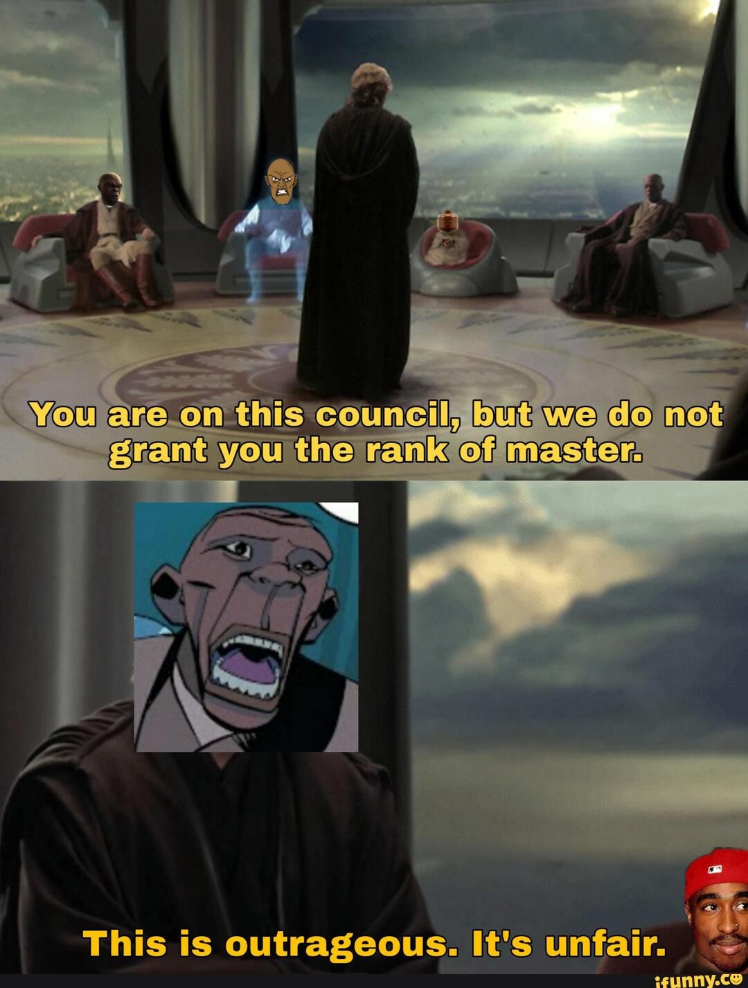 This Council, but We the rank of master AS This is outrageous. It's ...