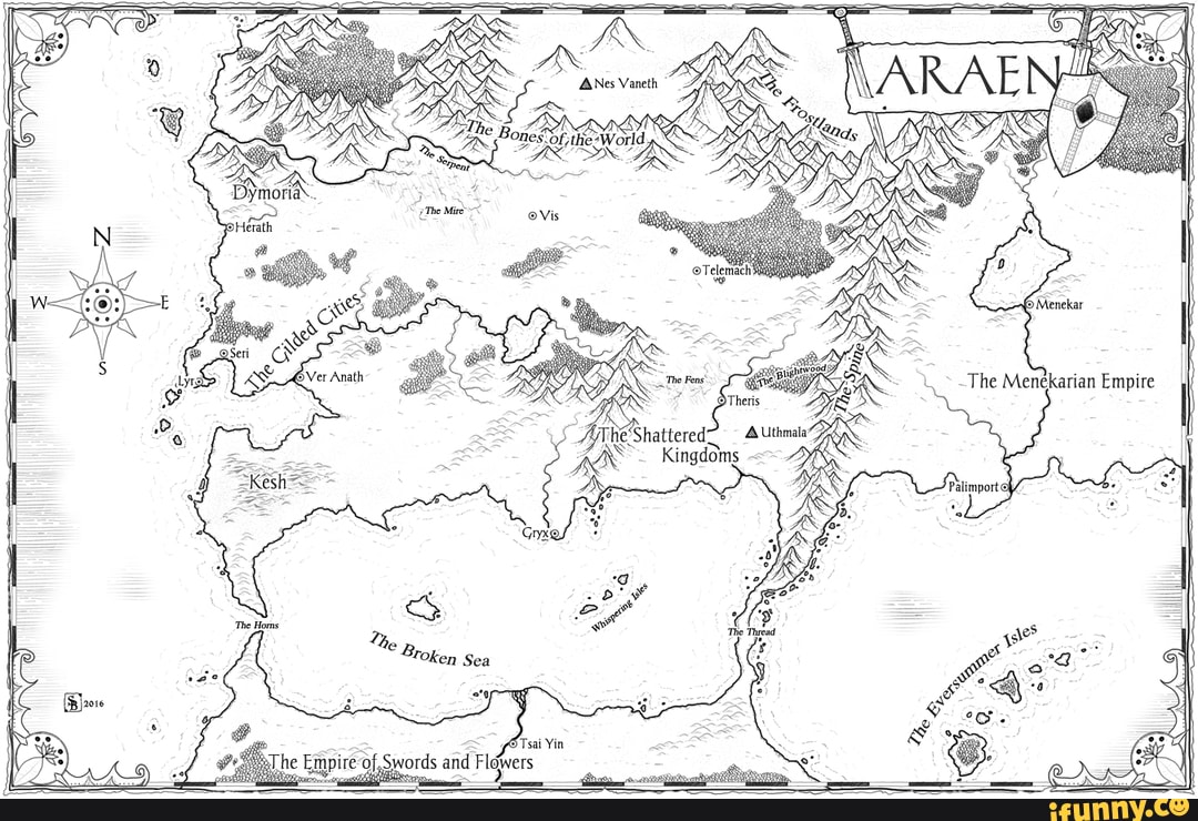 Map for the series "The Raveling" by Alec Hutson. Map by stratomunchkin ...