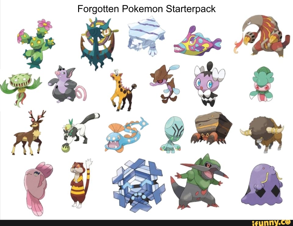 Forgotten Pokemon Starterpack - iFunny