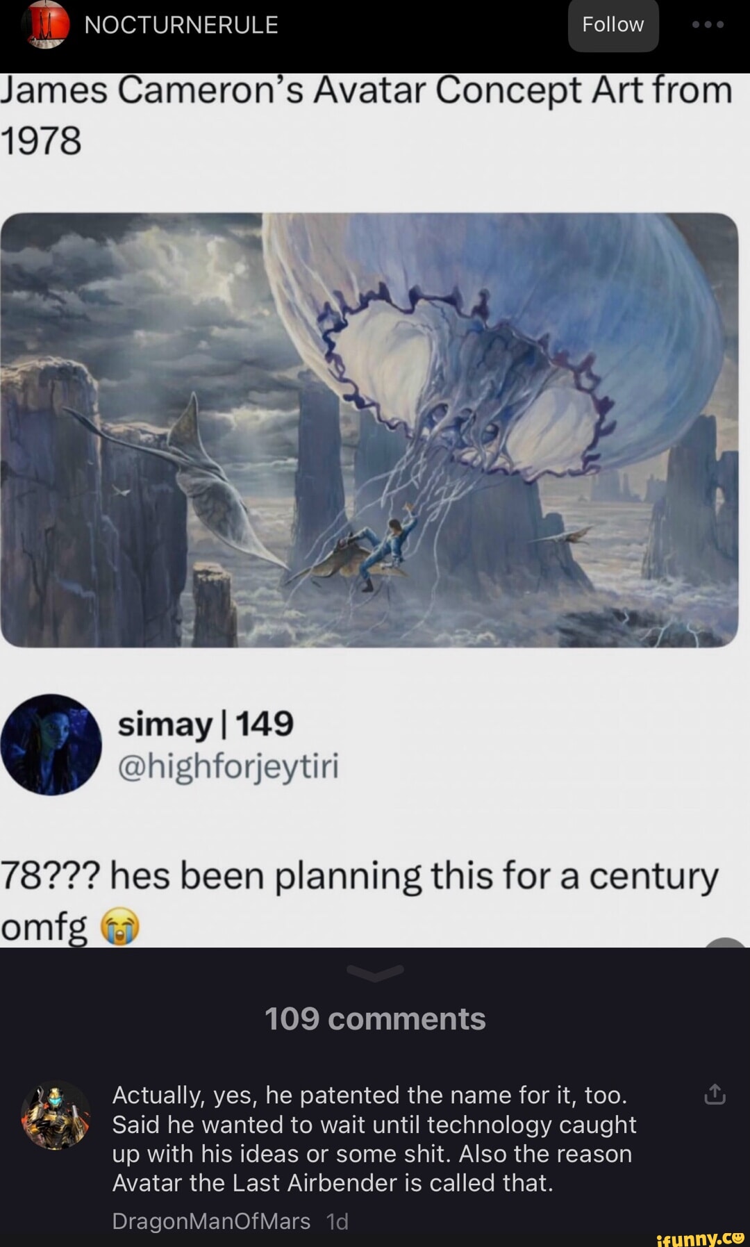 James Cameron's Avatar Concept Art from 1978 simay I 149 ...