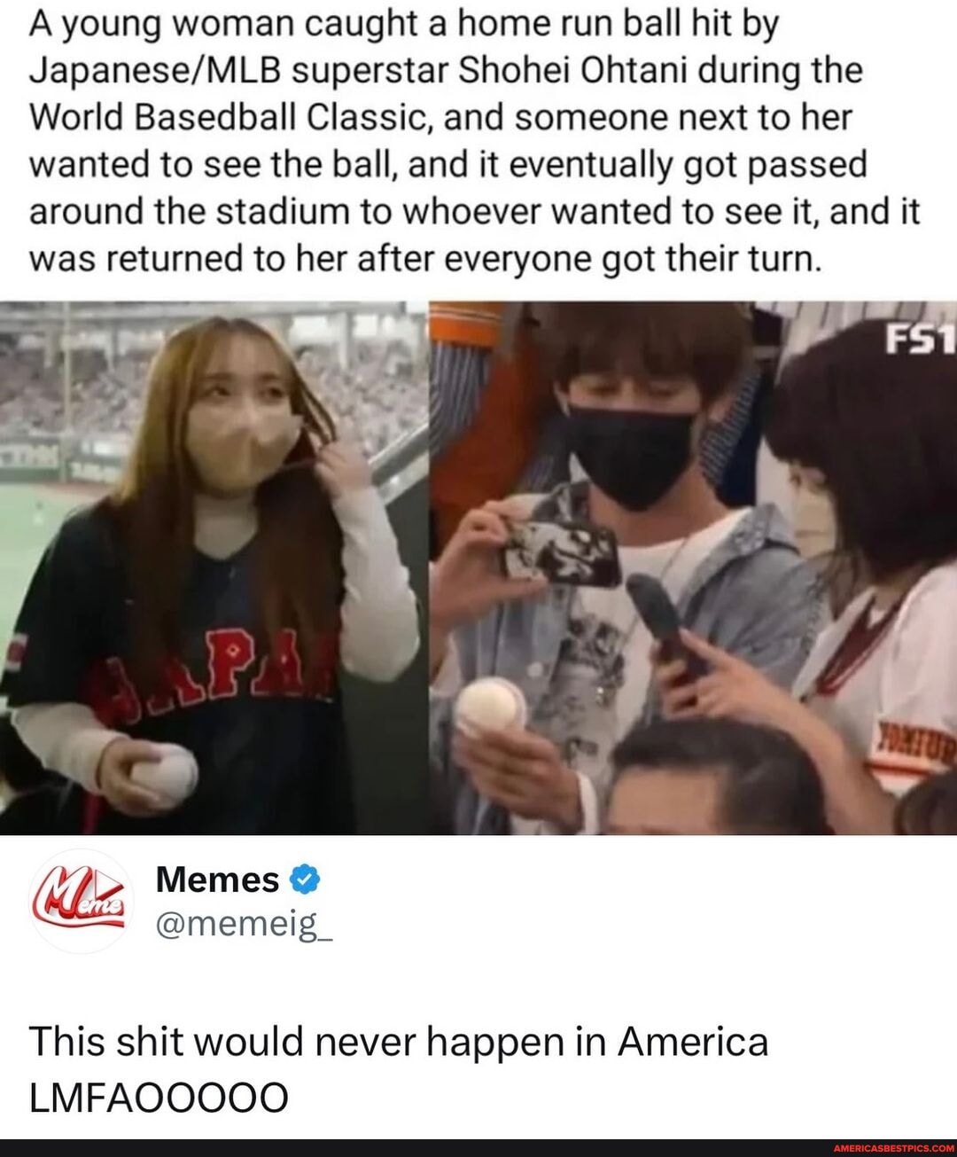 Not a chance memes explore funny - A young woman caught a home run ball ...