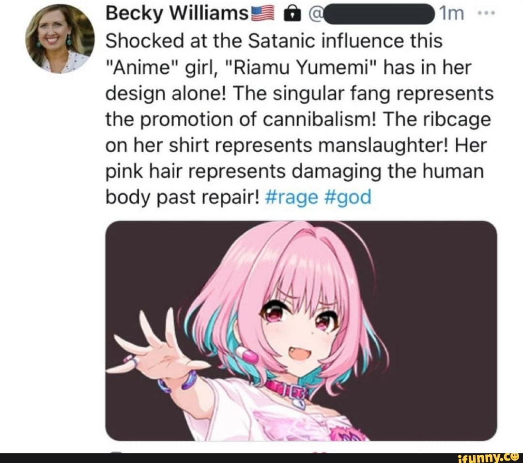 Shocked at the Satanic influence this "Anime" girl, "Riamu Yumemi" has ...