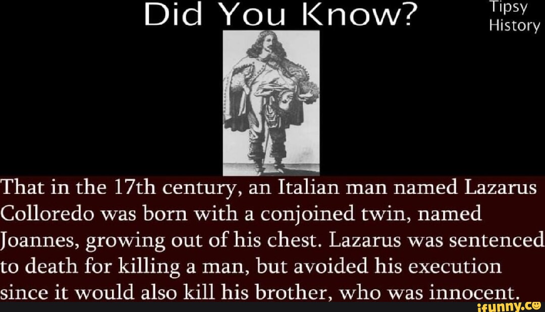 Did You Know? History That in the 17th century, an Italian man named ...