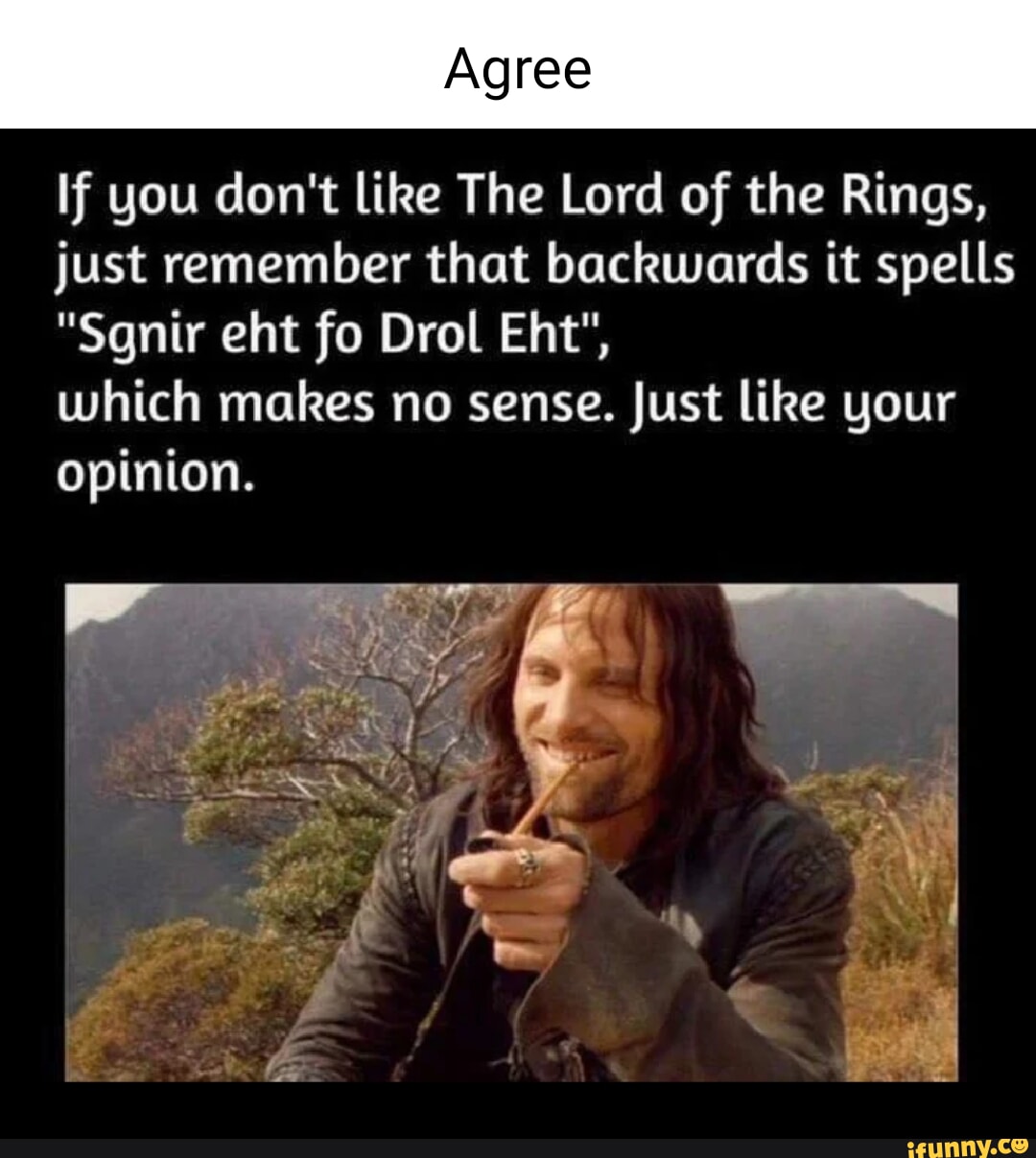 Lord Of The Rings Hipster Meme