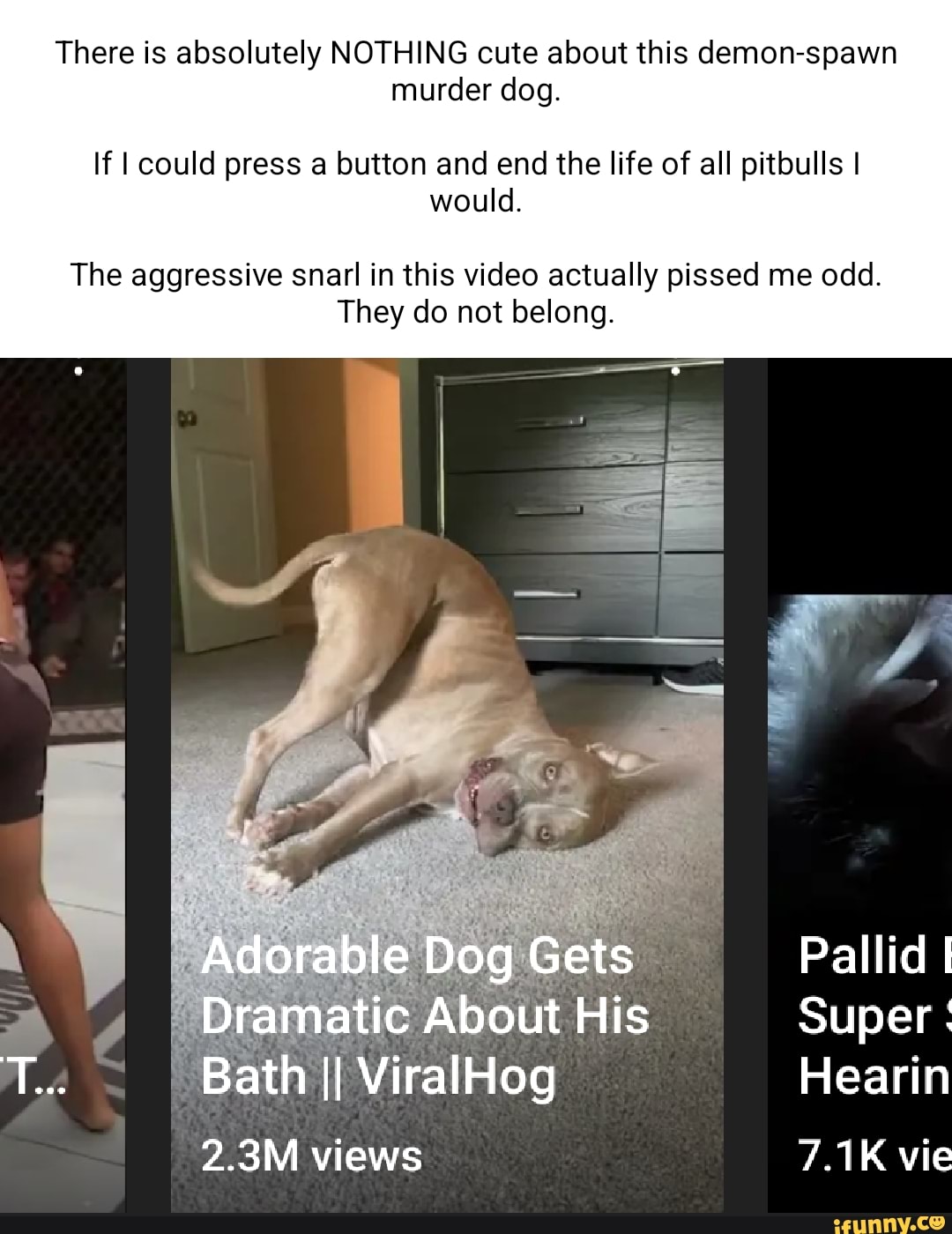 There is absolutely NOTHING cute about this demon-spawn murder dog. If ...