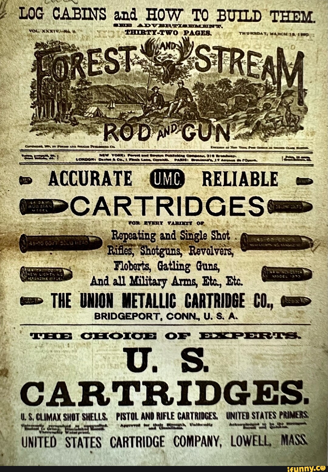 CABINS and HOW PAGES BUILD THEM > "ACCURATE RELIABLE CARTRIDGES Shot ...
