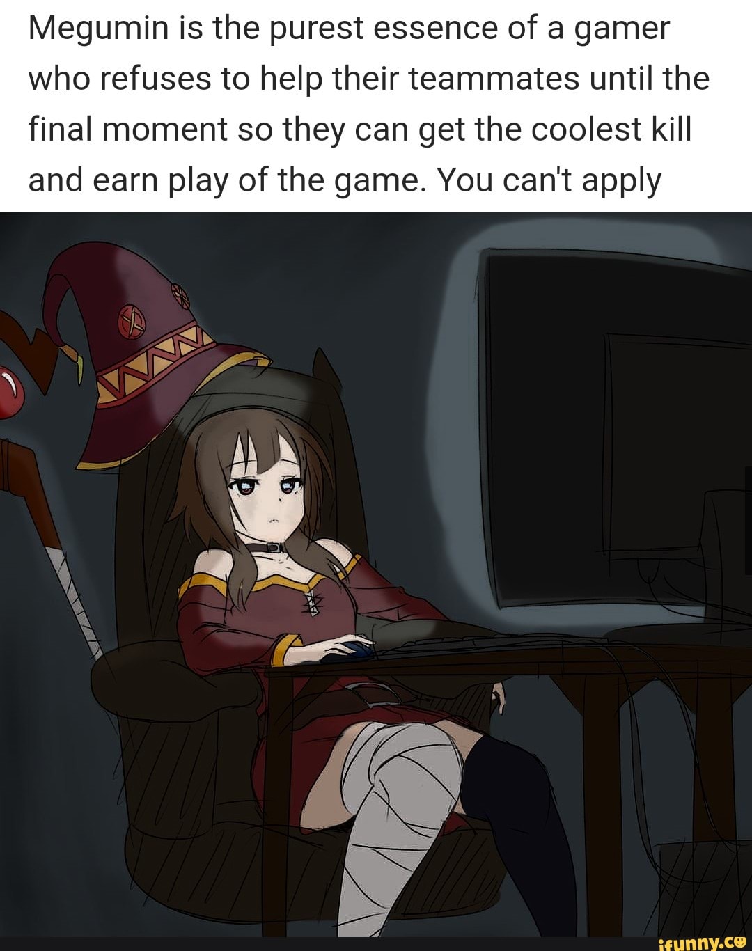 Megumin is the purest essence of a gamer who refuses to help their ...