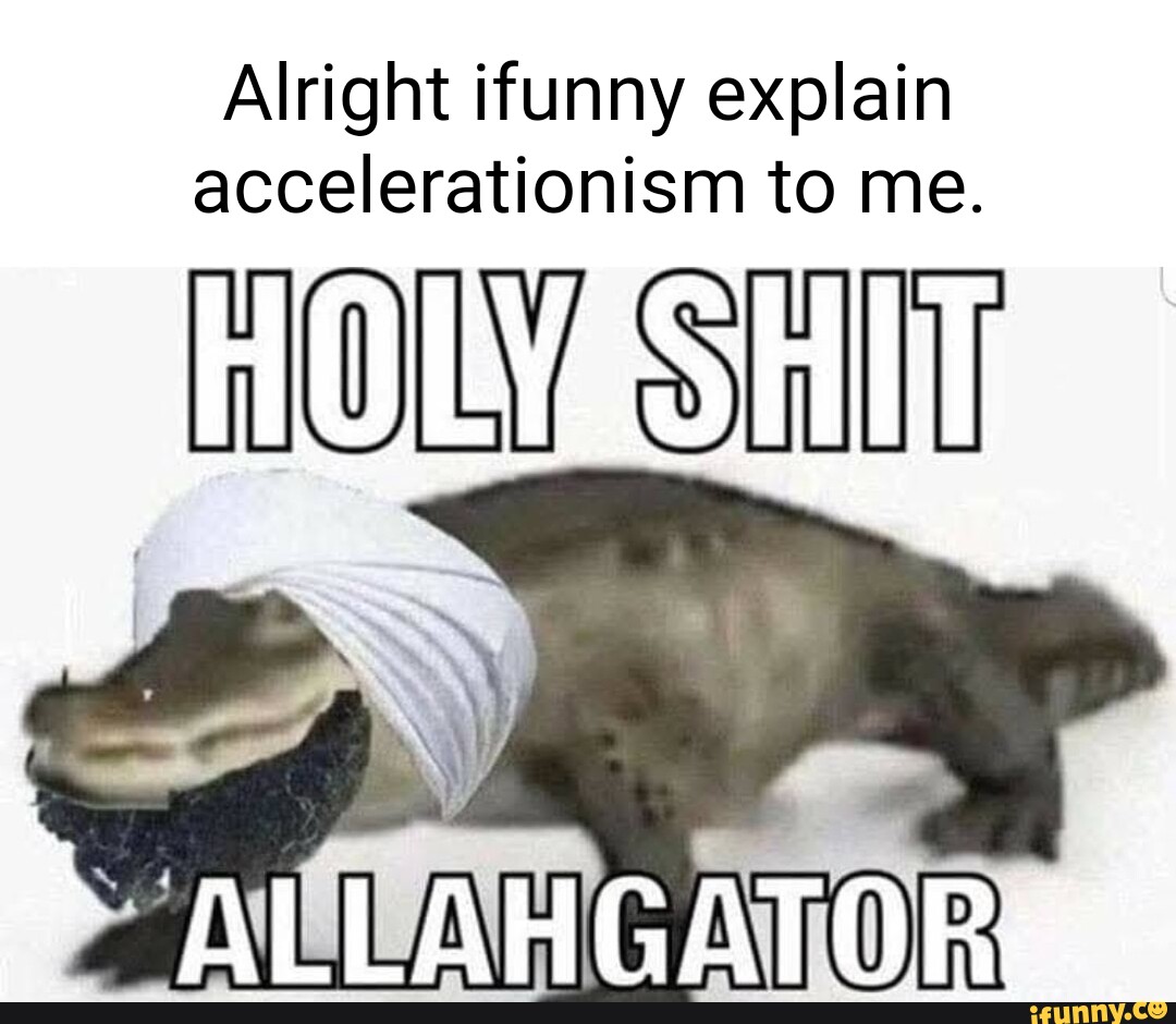 Alright ifunny explain accelerationism to me. I - iFunny