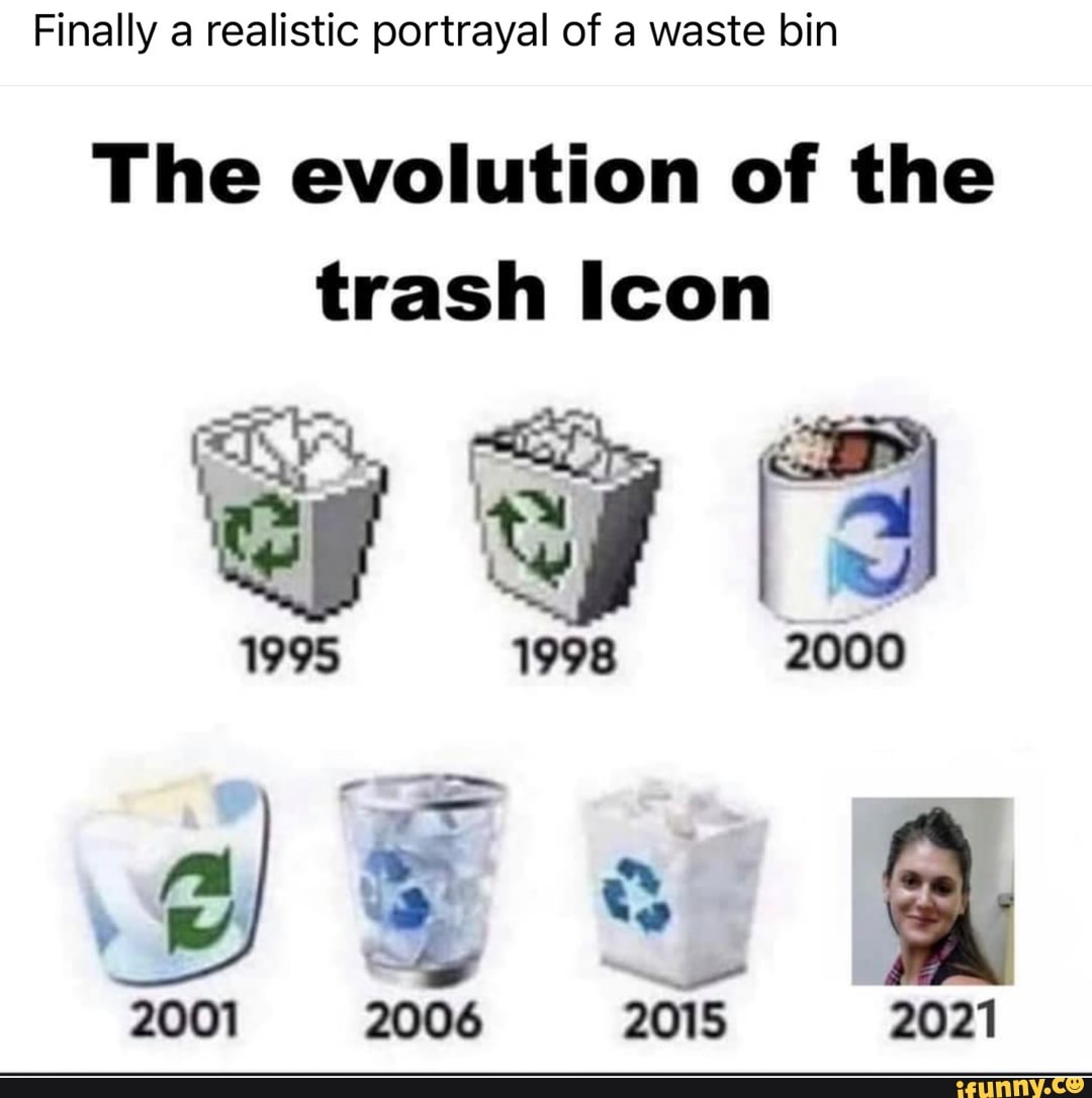 Finally a realistic portrayal of a waste bin The evolution of the trash ...