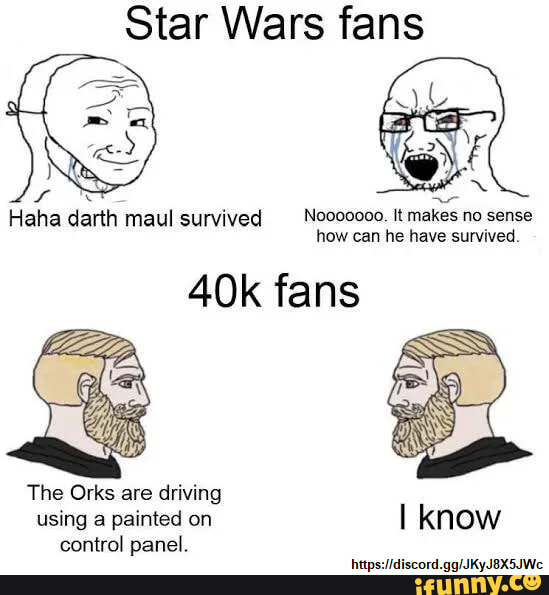 Star Wars fans Haha darth maul survived Nooocoo. It makes no sense how ...