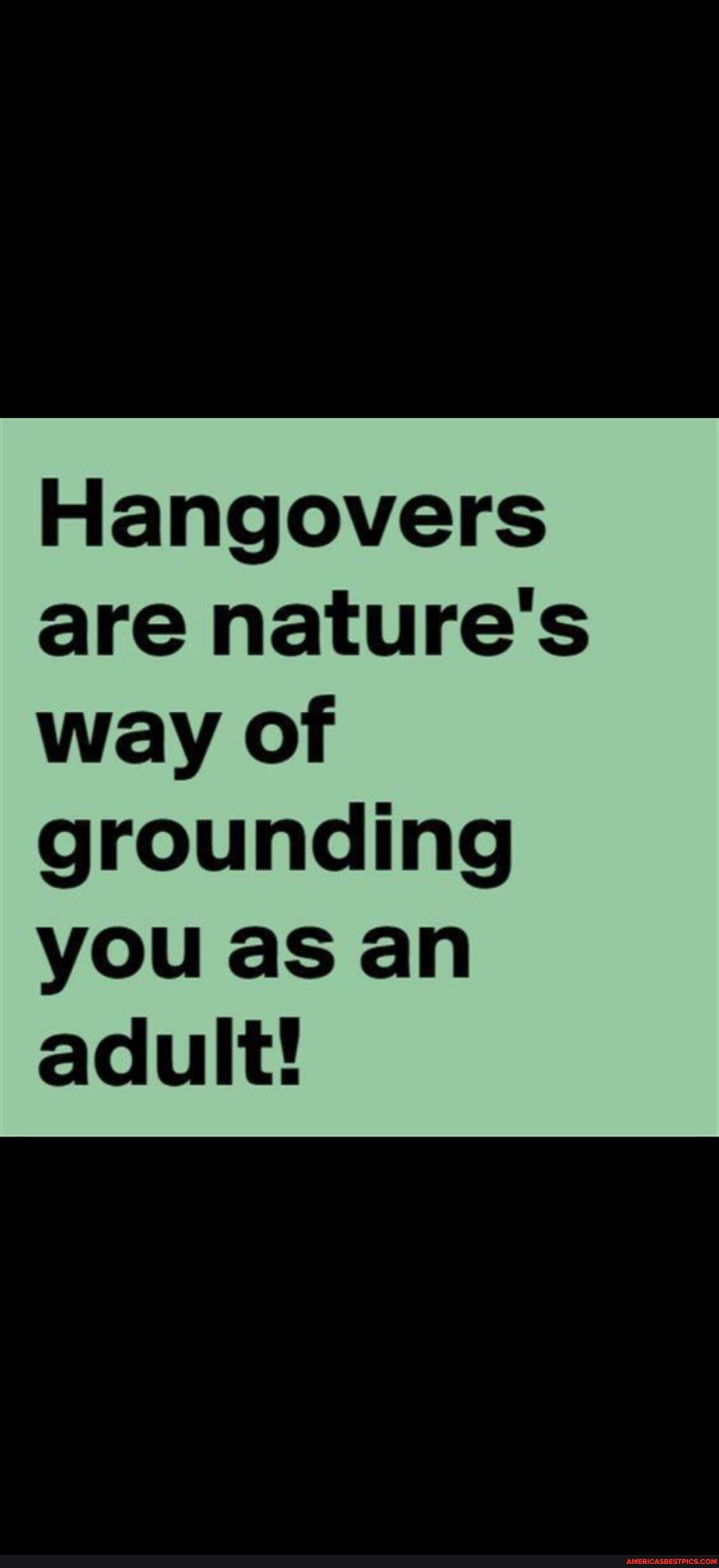 Hangovers are nature's way of grounding you as an adult! - America’s ...