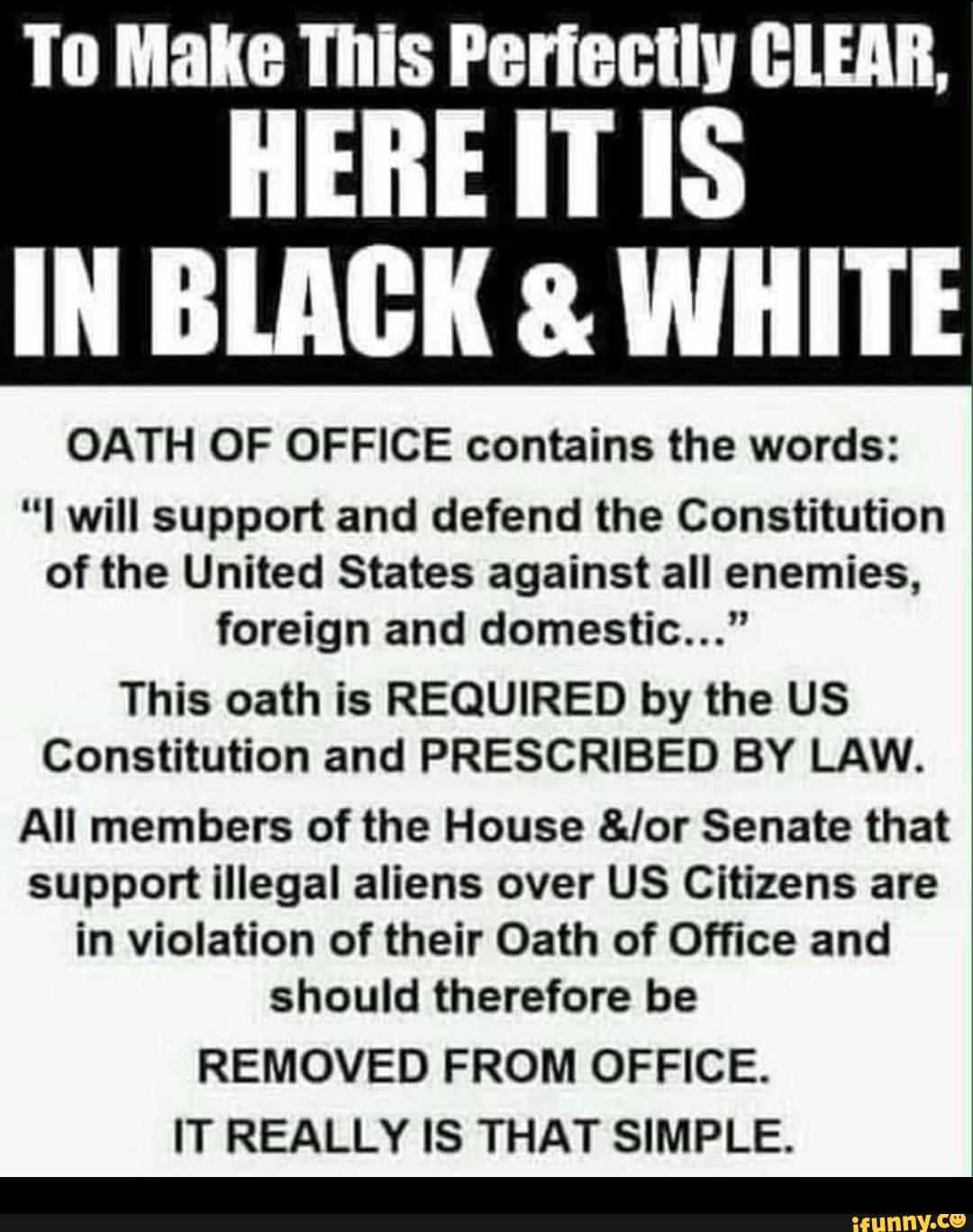 To Make This Perfectly CLEAR IN BLACK WHITE OATH OF OFFICE Contains To Make This Perfectly CLEAR IN BLACK WHITE OATH OF OFFICE Contains