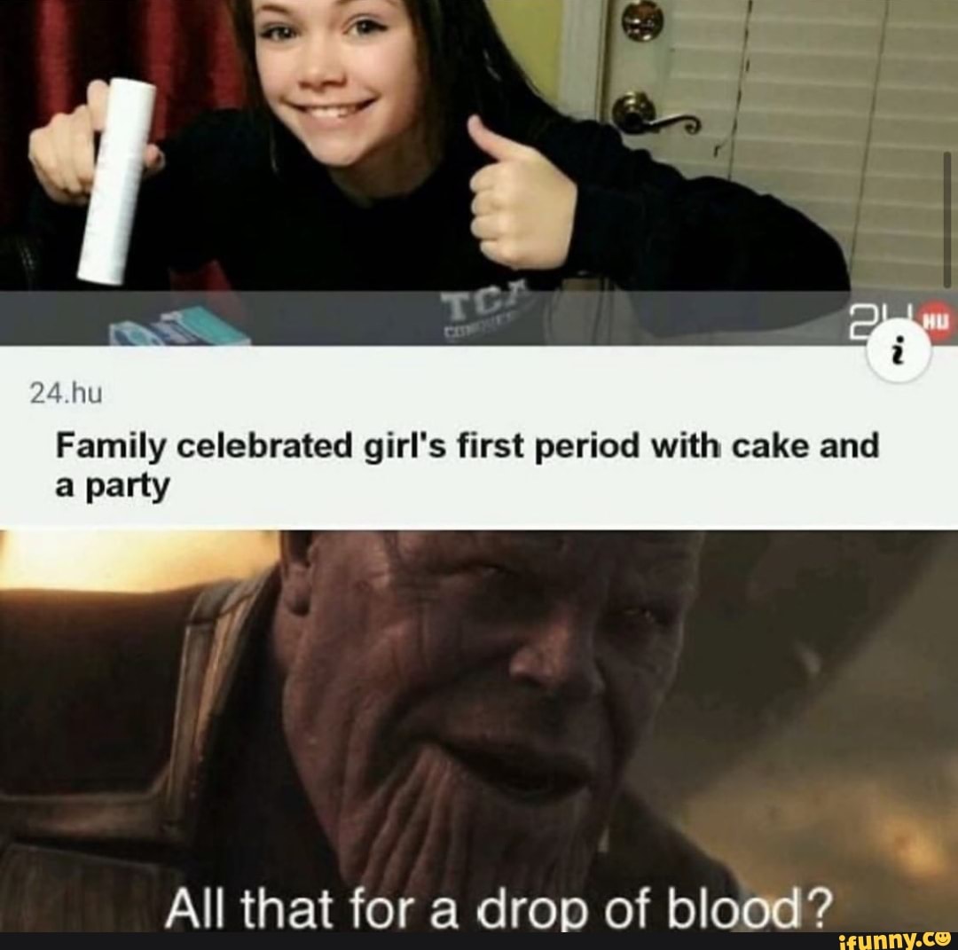 Family celebrated girl's first period with cake and a party A All that ...
