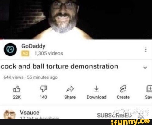 Cock and ball torture demonstration v Vsauce Share Download Create - iFunny
