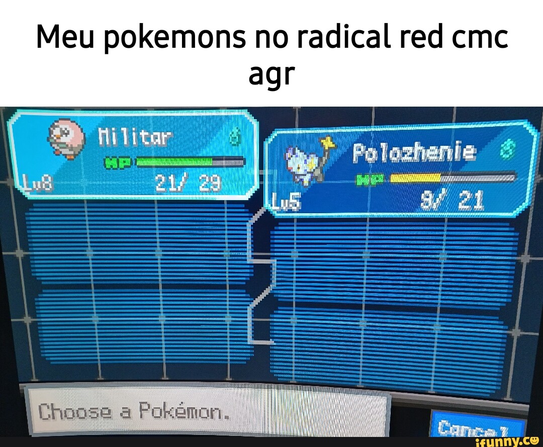 Meu pokemons no radical red eme agr - )