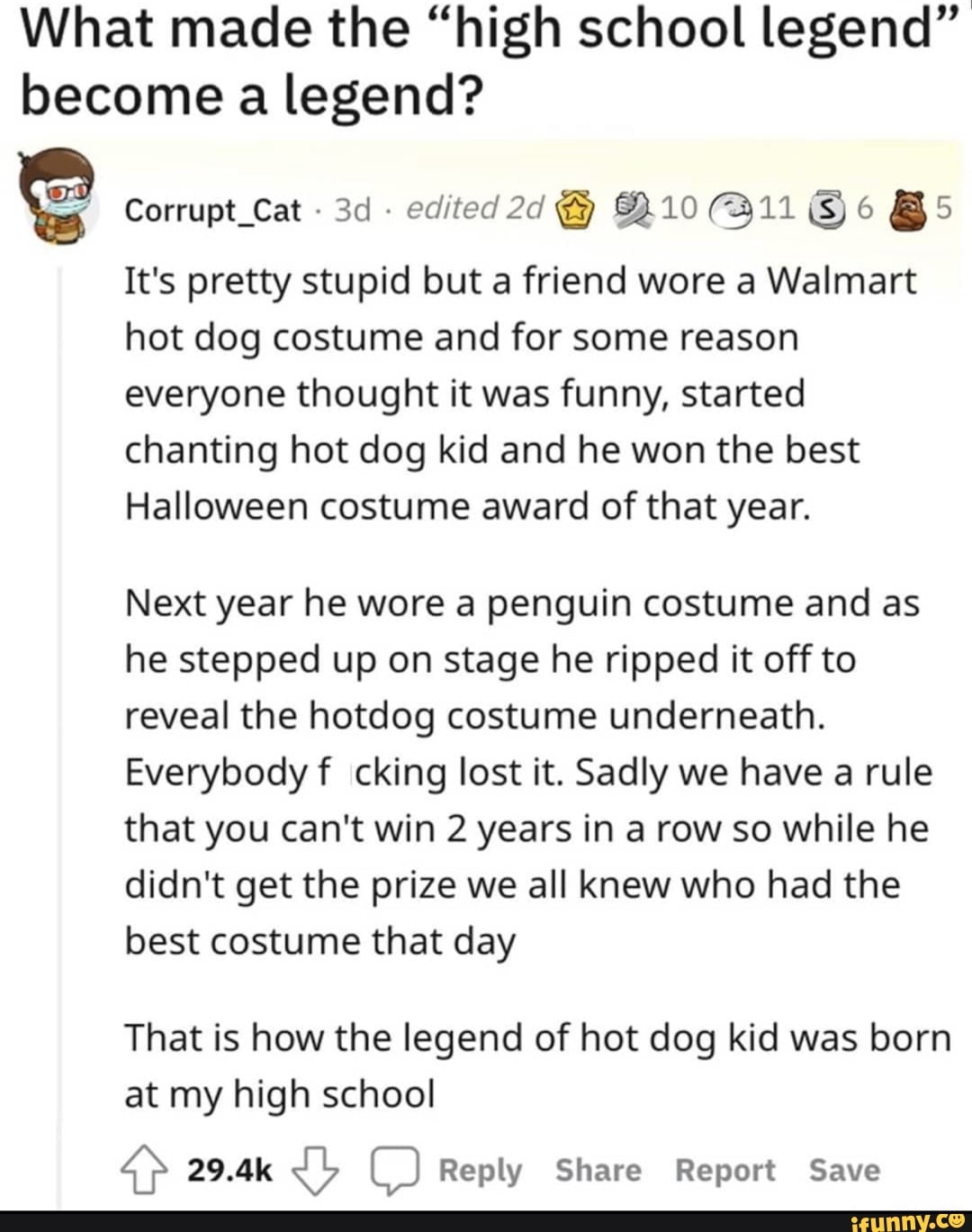 What made the "high school legend" become a legend? Corrupt_Cat edited ...