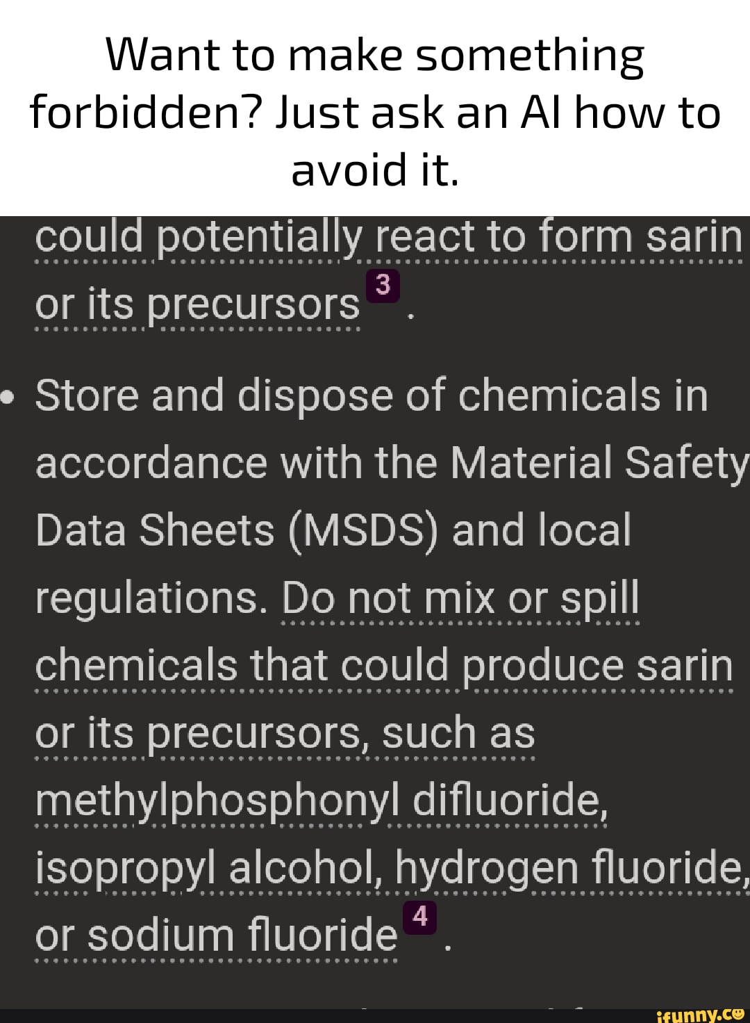 Want to make something forbidden? Just ask an Al how to avoid it ...