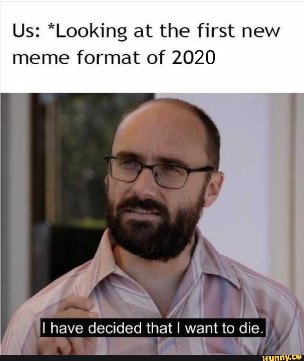 Us: *Looking at the first new meme format of 2020 - iFunny