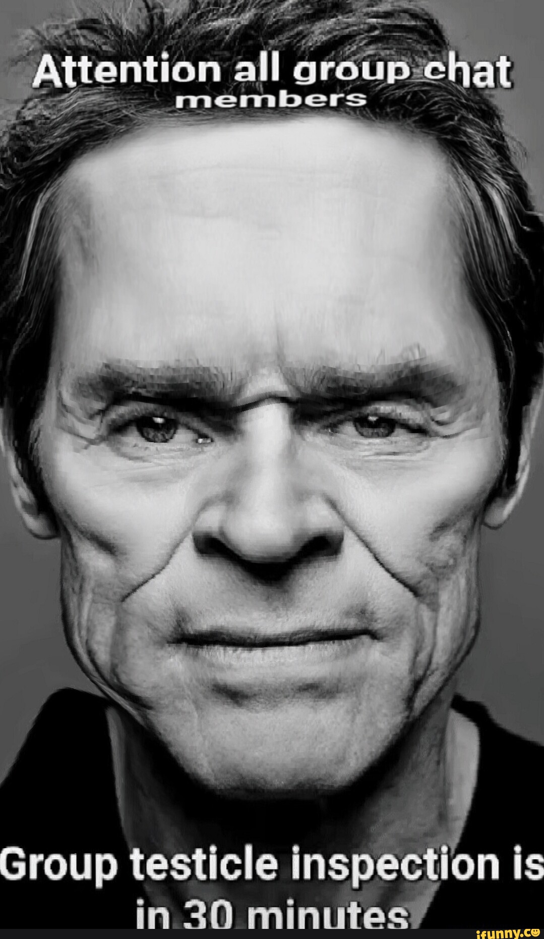 All Group testicle inspection is in 20 minutac - iFunny